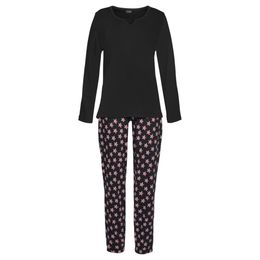 Vivance By Lascana Pyjama Damen Gr&ouml;&szlig;e XS hellpink / bordeaux / schwarz Sommerkleid