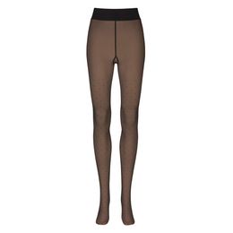 Nur Die Feinstrumpfhose ' Warm & Transparent haltbar 80 DEN Print ' Damen Größe L/XL schwarz