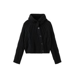 Mango Knit Cardigan 'Erivo' female Black size XL