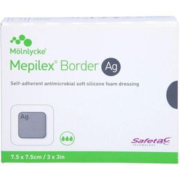 kohlpharma Mepilex Border Ag Schaumverb.7,5x7,5 cm steril 5 St