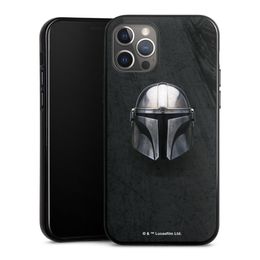 DeinDesign iPhone 12 Pro Handy Silikon H&uuml;lle Case schwarz Handyh&uuml;lle Star Wars The Mandalorian Official Licensed Product