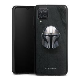 DeinDesign Galaxy A12 Handy Silikon H&uuml;lle Case schwarz Handyh&uuml;lle The Mandalorian Official Licensed Product Star Wars