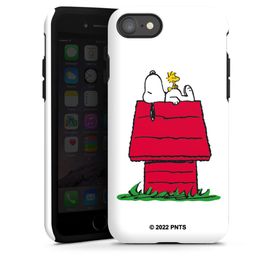 DeinDesign iPhone SE (2022) Handy Panzer Handyh&uuml;lle robuste Outdoor H&uuml;lle Schutzh&uuml;lle matt Snoopy Official Licensed Product Peanuts Tough Case