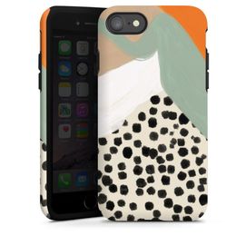 DeinDesign iPhone SE (2020) Handy Panzer Handyh&uuml;lle robuste Outdoor H&uuml;lle Schutzh&uuml;lle matt Abstract Kunst Boho Tough Case
