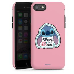 DeinDesign iPhone SE (2020) Handy Panzer Handyh&uuml;lle robuste Outdoor H&uuml;lle Schutzh&uuml;lle matt Disney Sayings Lilo & Stitch Tough Case