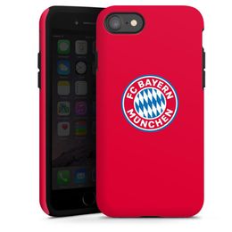 DeinDesign iPhone SE (2022) Handy Panzer Handyh&uuml;lle robuste Outdoor H&uuml;lle Schutzh&uuml;lle matt Fc Bayern M&uuml;nchen Fcb Logo Tough Case