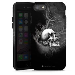 DeinDesign iPhone SE (2022) Handy Panzer Handyh&uuml;lle robuste Outdoor H&uuml;lle Schutzh&uuml;lle matt Gothic Skulls Skull Tough Case