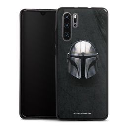 DeinDesign Huawei P30 Pro Handy Silikon H&uuml;lle Case schwarz Handyh&uuml;lle Star Wars Official Licensed Product The Mandalorian