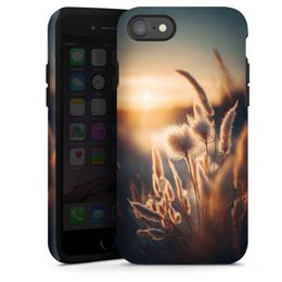 DeinDesign iPhone SE (2020) Handy Panzer Handyh&uuml;lle robuste Outdoor H&uuml;lle Schutzh&uuml;lle matt Nature Pampasgras Sun Tough Case