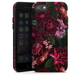 DeinDesign iPhone SE (2020) Handy Panzer Handyh&uuml;lle robuste Outdoor H&uuml;lle Schutzh&uuml;lle matt Blossom Flowers Rose Tough Case