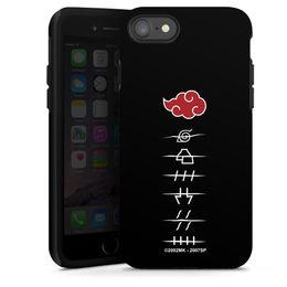 DeinDesign iPhone SE (2022) Handy Panzer Handyh&uuml;lle robuste Outdoor H&uuml;lle Schutzh&uuml;lle matt Naruto Shippuden Akatsuki Official Licensed Product Tough Case