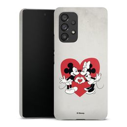 DeinDesign Galaxy A53 5G Handy Premium Case Smartphone Handyh&uuml;lle Schutzh&uuml;lle gl&auml;nzend Disney Heart Premium Case