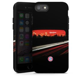 DeinDesign iPhone SE (2022) Handy Panzer Handyh&uuml;lle robuste Outdoor H&uuml;lle Schutzh&uuml;lle matt Fc Bayern M&uuml;nchen Fcb Stadium Tough Case