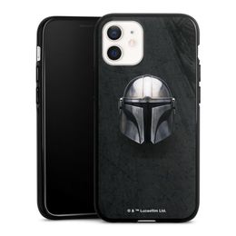 DeinDesign iPhone 12 mini Handy Silikon H&uuml;lle Case schwarz Handyh&uuml;lle Star Wars The Mandalorian Official Licensed Product