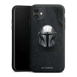 DeinDesign iPhone 11 Handy Premium Silikon H&uuml;lle Handyh&uuml;lle schwarz Case Star Wars Official Licensed Product The Mandalorian Silikon Premium Case
