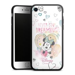 DeinDesign iPhone SE (2020) Handy Premium Silikon H&uuml;lle Handyh&uuml;lle schwarz Case Disney Minnie Mouse Official Licensed Product Silikon Premium Case