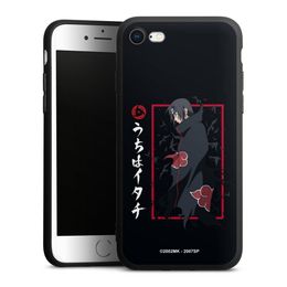 DeinDesign iPhone SE (2020) Handy Premium Silikon H&uuml;lle Handyh&uuml;lle schwarz Case Itachi Uchiha Official Licensed Product Naruto Shippuden Silikon Premium Case