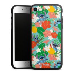 DeinDesign iPhone SE (2022) Handy Premium Silikon H&uuml;lle Handyh&uuml;lle schwarz Case Disney Movie Lilo & Stitch Silikon Premium Case