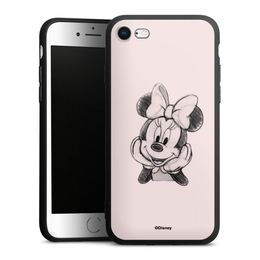 DeinDesign iPhone SE (2020) Handy Premium Silikon H&uuml;lle Handyh&uuml;lle schwarz Case Minnie Mouse Disney Official Licensed Product Silikon Premium Case