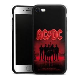 DeinDesign iPhone SE (2022) Handy Premium Silikon H&uuml;lle Handyh&uuml;lle schwarz Case Band Acdc Official Licensed Product Silikon Premium Case
