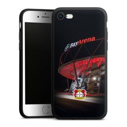 DeinDesign iPhone SE (2022) Handy Premium Silikon H&uuml;lle Handyh&uuml;lle schwarz Case Bayer 04 Leverkusen Stadium Official Licensed Product Silikon Premium Case