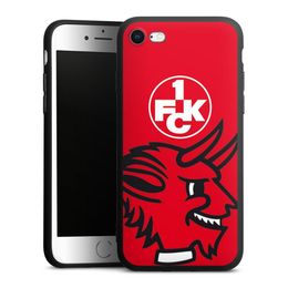 DeinDesign iPhone SE (2022) Handy Premium Silikon H&uuml;lle Handyh&uuml;lle schwarz Case 1. Fck Devil 1. Fc Kaiserslautern Silikon Premium Case