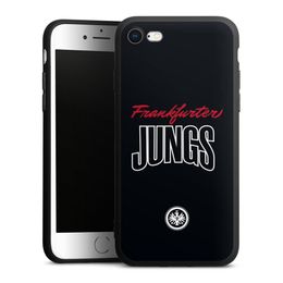 DeinDesign iPhone SE (2022) Handy Premium Silikon H&uuml;lle Handyh&uuml;lle schwarz Case Eintracht Frankfurt Sge Official Licensed Product Silikon Premium Case