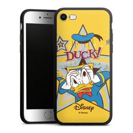 DeinDesign iPhone SE (2022) Handy Premium Silikon H&uuml;lle Handyh&uuml;lle schwarz Case Disney Official Licensed Product Donald Duck Silikon Premium Case