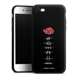 DeinDesign iPhone SE (2022) Handy Premium Silikon H&uuml;lle Handyh&uuml;lle schwarz Case Naruto Shippuden Akatsuki Official Licensed Product Silikon Premium Case