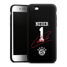 DeinDesign iPhone SE (2020) Handy Premium Silikon H&uuml;lle Handyh&uuml;lle schwarz Case Manuel Neuer Fc Bayern M&uuml;nchen Fcb Silikon Premium Case