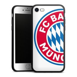 DeinDesign iPhone SE (2020) Handy Premium Silikon H&uuml;lle Handyh&uuml;lle schwarz Case Logo Fcb Fc Bayern M&uuml;nchen Silikon Premium Case
