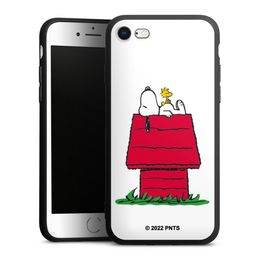 DeinDesign iPhone SE (2020) Handy Premium Silikon H&uuml;lle Handyh&uuml;lle schwarz Case Snoopy Official Licensed Product Peanuts Silikon Premium Case