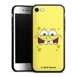 DeinDesign iPhone 8 Handy Premium Silikon H&uuml;lle Handyh&uuml;lle schwarz Case Official Licensed Product Spongebob Kindheit Silikon Premium Case