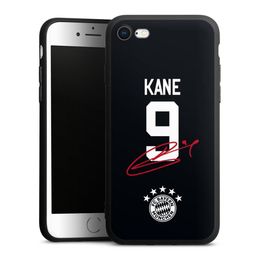 DeinDesign iPhone 8 Handy Premium Silikon H&uuml;lle Handyh&uuml;lle schwarz Case Fc Bayern M&uuml;nchen Harry Kane Jersey Silikon Premium Case