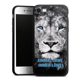 DeinDesign iPhone 8 Handy Premium Silikon H&uuml;lle Handyh&uuml;lle schwarz Case Official Licensed Product Tsv 1860 M&uuml;nchen Lion Silikon Premium Case