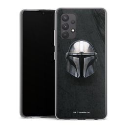DeinDesign Galaxy A32 4G Handy Silikon H&uuml;lle Case transparent Handyh&uuml;lle Star Wars Official Licensed Product The Mandalorian Silikon Case