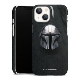 DeinDesign iPhone 13 Mini Handy Premium Case Smartphone Handyh&uuml;lle Schutzh&uuml;lle gl&auml;nzend Star Wars Official Licensed Product The Mandalorian Premium Case