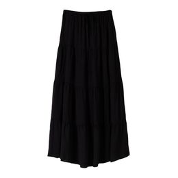 Bershka Skirt female Black size M