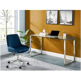 Vente-unique Schreibtisch - Glas & Metall - FREYA 561569