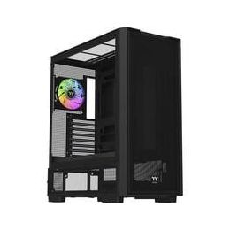 Thermaltake S380 TG ARGB Black, Tower-Geh&auml;use schwarz, Tempered Glass