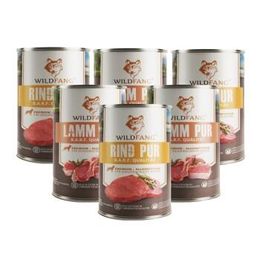 Wildfang Nassfutter Mix 6 x 400g - BARF Qualit&auml;t