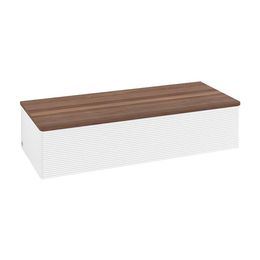Villeroy & Boch Villeroy und Boch Antao Sideboard L41102MT 120x26,8x50cm, Waschbeckenplattenfarbe warm walnut, white matt lacquer