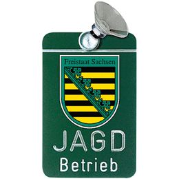 Dr. Gm&uuml;nder Autoschild Jagdbetrieb Sachsen