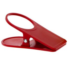 Gimex Tischclip f&uuml;r Tassen/Gl&auml;ser rot