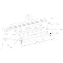 Thule Frontblendenendkappen-Satz anthrazit Omnistor 6300 (Nr. 1500603335)