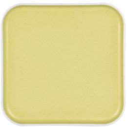 Brunner Essteller eckig Dolomit 25 x 25 cm Farbe gelb