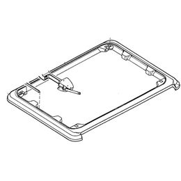 Dometic Heki 1 Grundrahmen kompl., ohne Zwangsentl&uuml;ftung u. Glas - elfenbein