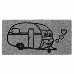 Gunselmann Teppich Derby Flock Motiv Wohnwagen 25 x 50 cm