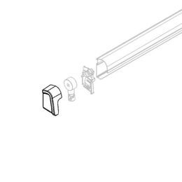Dometic Endkappe links wei&szlig; f&uuml;r PW 1100 (Nr. 4470000801)