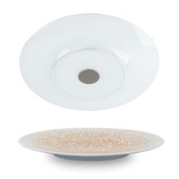 Silwy Porzellan Fr&uuml;hst&uuml;cksteller Apricot, 2 St&uuml;ck
